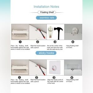 Accents | New Open Box Wall Mount Floating Shelves Projector Shelf ...